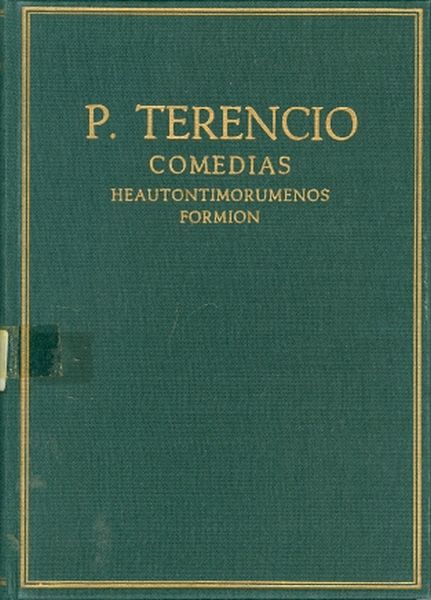 El heautontimorúmenos. Formión | Biblioteca TAJAMAR